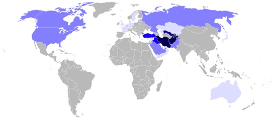 Mapa Da Lingua Persa